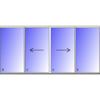 Aluminium Patio Sliding Door 3 Panel