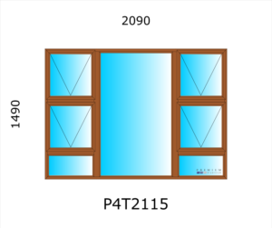 Aluminium Top Hung Window P4T2115 | Premium Aluminium