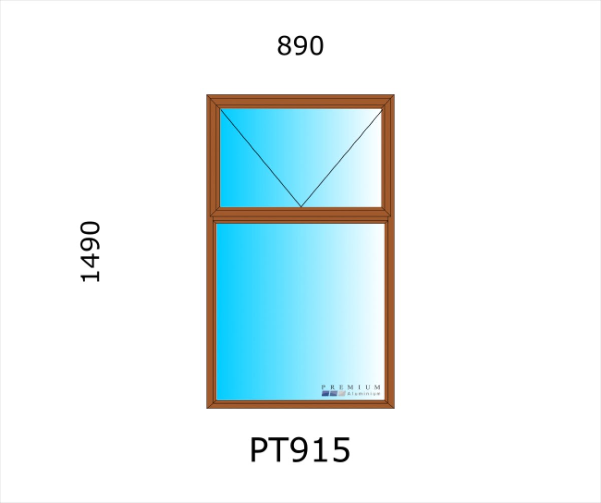 Aluminium Top Hung Window PT915 | Premium Aluminium