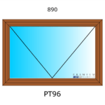 Aluminium Top Hung Window PTT1515 | Premium Aluminium