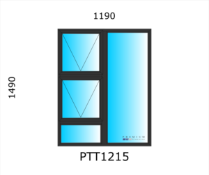 Aluminium Top Hung Window PTT1215 | Premium Aluminium