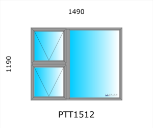 Aluminium Top Hung Window PTT1512 | Premium Aluminium