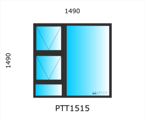 Aluminium Top Hung Window PTT1515 | Premium Aluminium