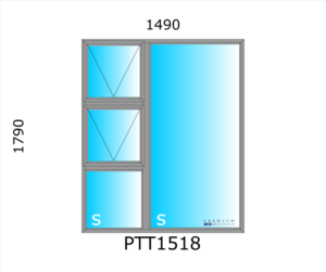 Aluminium Top Hung Window PTT1518 | Premium Aluminium