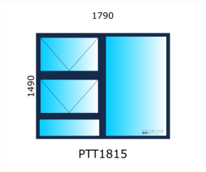 Aluminium Top Hung Window PTT1815 | Premium Aluminium