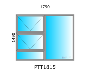 Aluminium Top Hung Window PTT1815 | Premium Aluminium