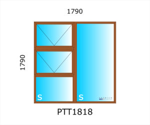 Aluminium Top Hung Window PTT1818 | Premium Aluminium