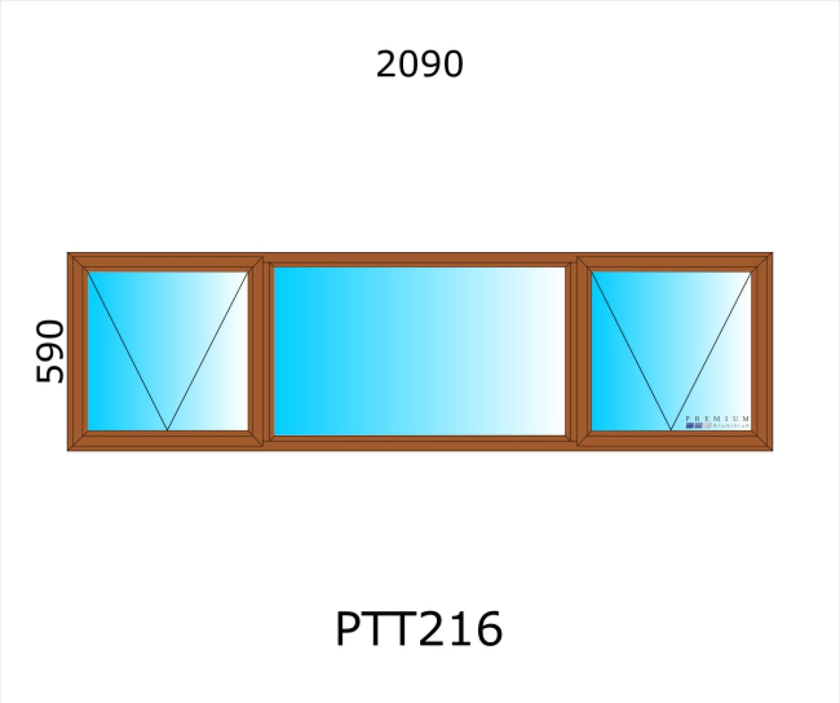 Aluminium Top Hung Window PTT216 | Premium Aluminium