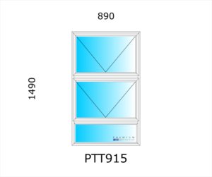 Aluminium Top Hung Window PTT915 | Premium Aluminium