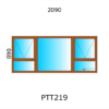 Aluminium Top Hung Window PTT1515 | Premium Aluminium